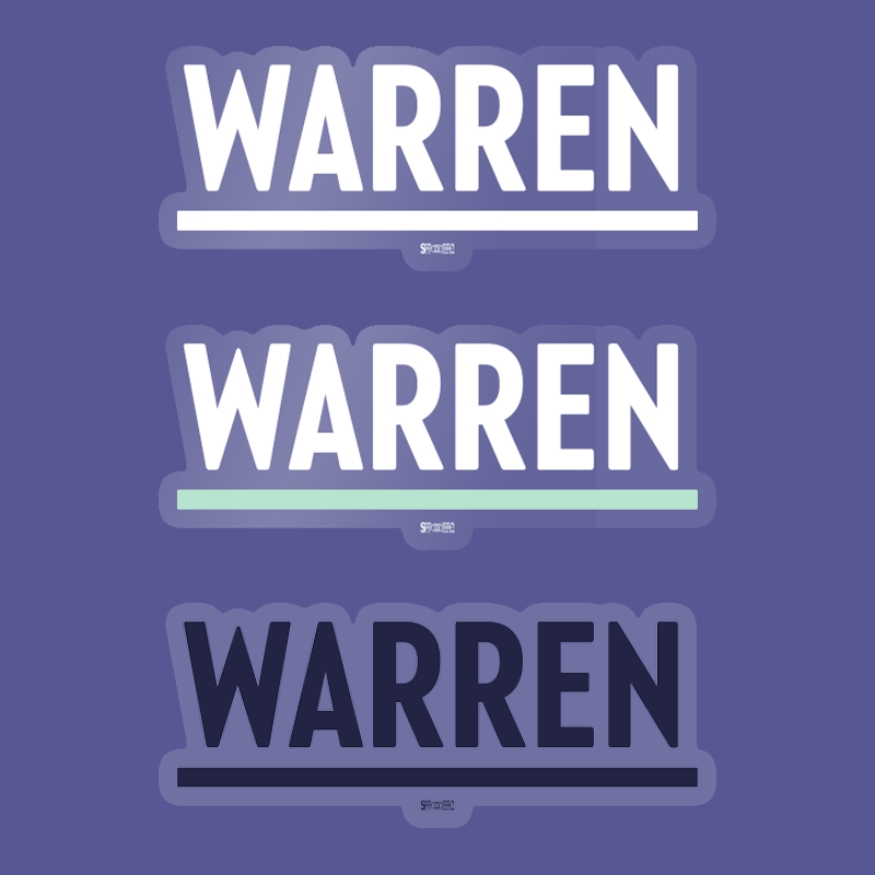 Warren Vinyl Die-Cut Sticker 3-Pack – Official Elizabeth Warren Shop
