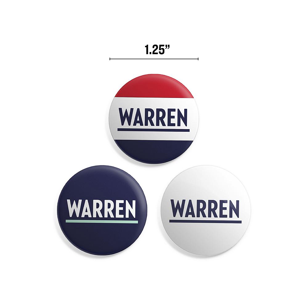 Warren 1.25" Button Pack – Official Elizabeth Warren Shop